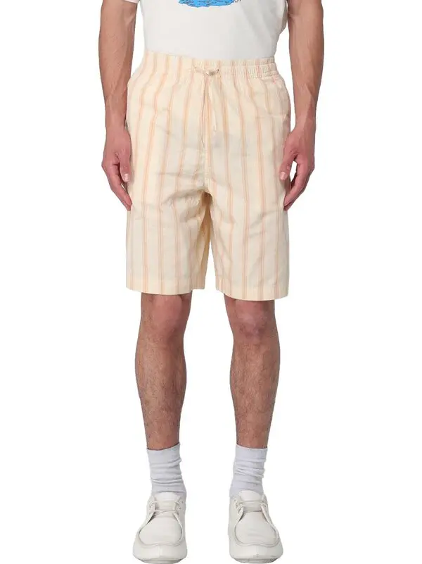 Lacoste Striped Drawstring Shorts - Peach