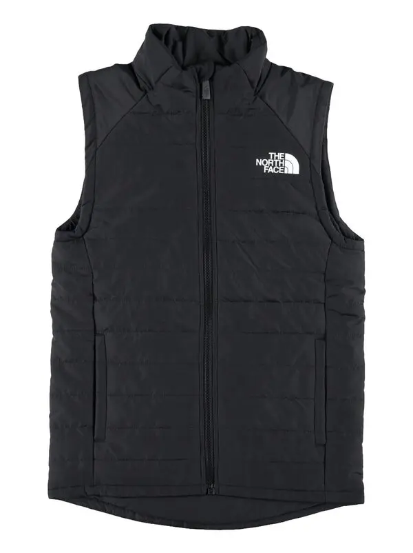 The North Face Quilted Vest With Logo Detail - Black