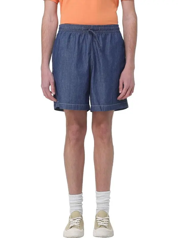 Lacoste Shorts With Drawstring Waist - Denim