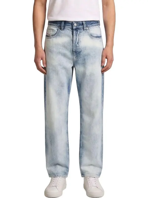 DIESEL® D-macro Cotton Denim Jeans - Blue