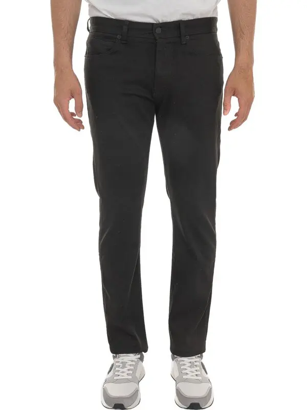 BOSS Trousers In Twill Slim Fit - Black
