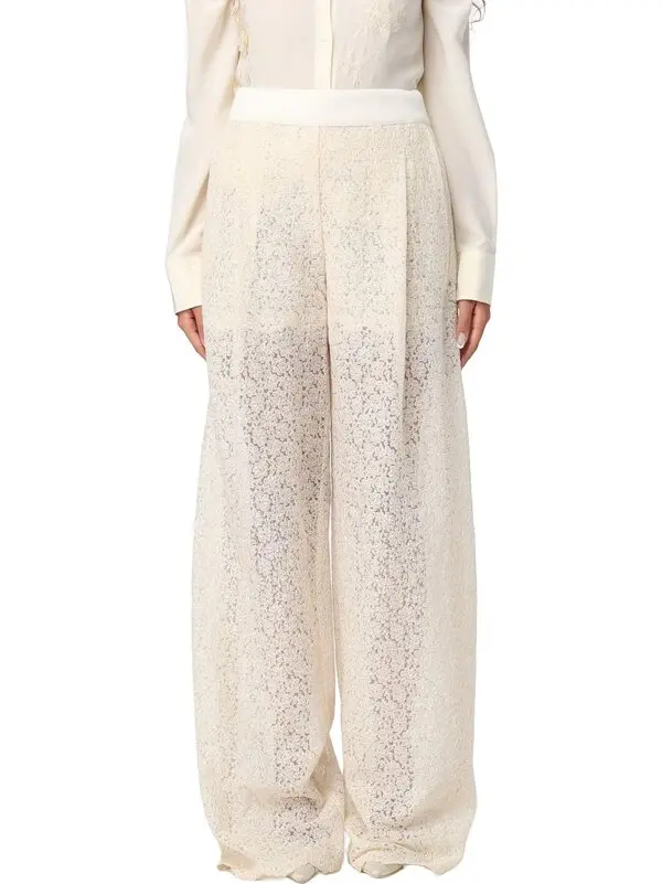 Ermanno Scervino Lace Wide-leg Trousers - White