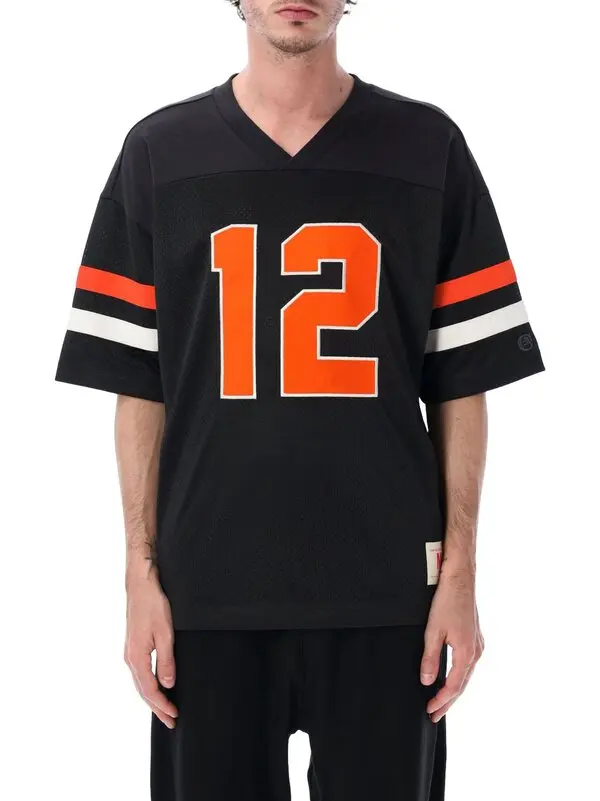 Champion V-neck Sports T-shirt With Contrasting Trim - Black