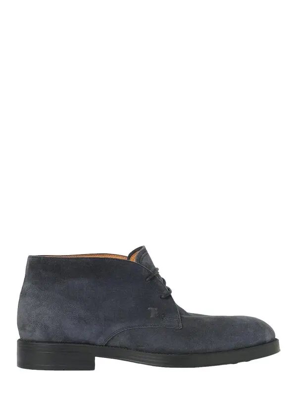 TOD'S Lace-up Suede Boots - Blue