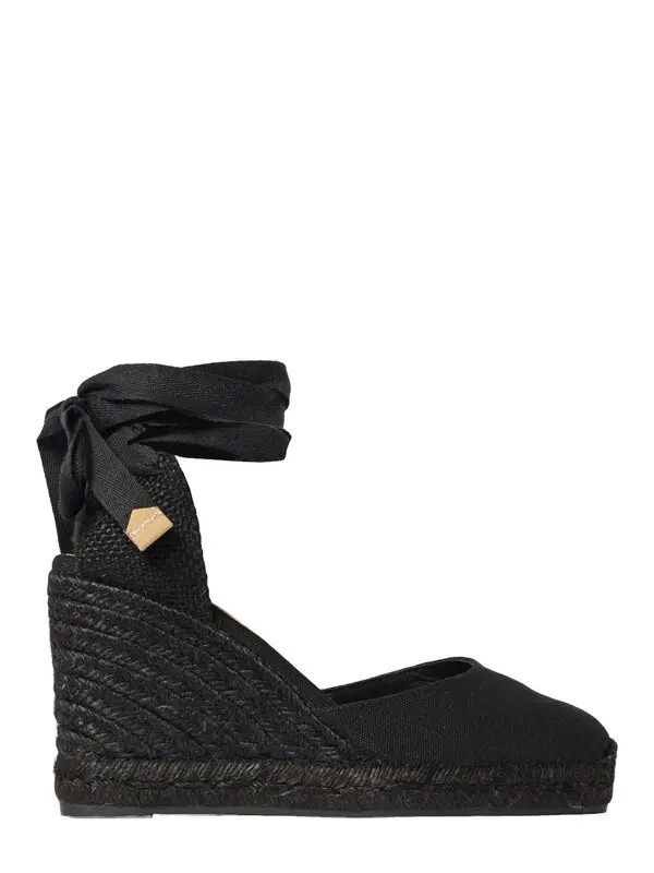 CastaÑer Carina Cotton Canvas Espadrilles - Black