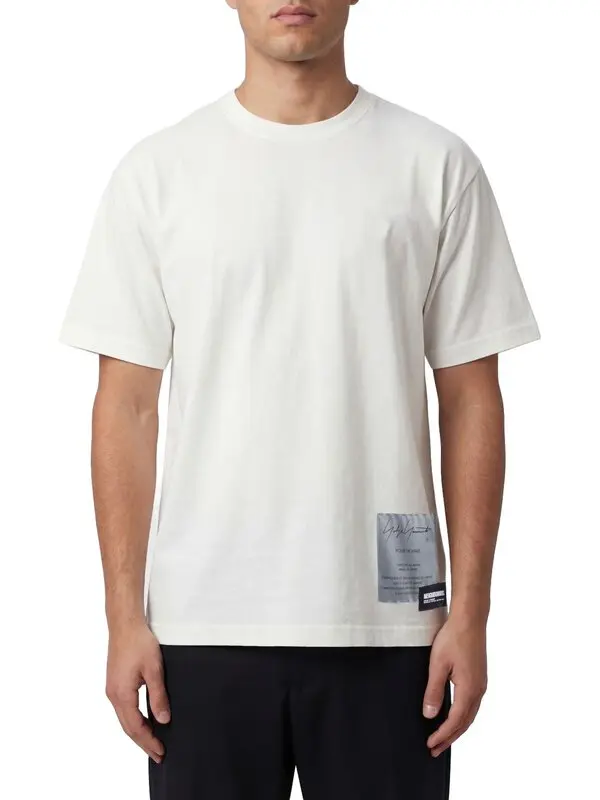 Yohji Yamamoto Neighborhood X Printed Cotton T-shirt - Grey