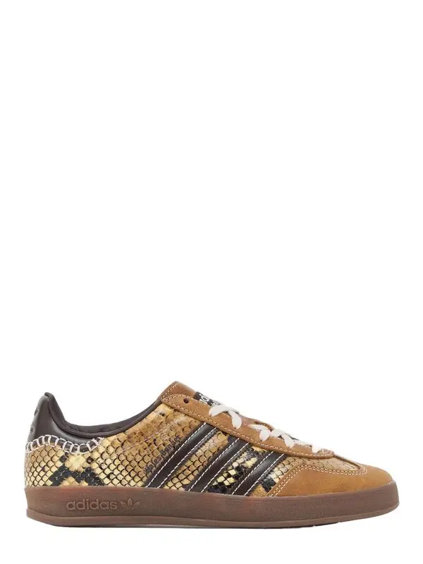 ADIDAS ORIGINALS BY WALES BONNER Gazelle Python-print Suede Sneakers - Brown