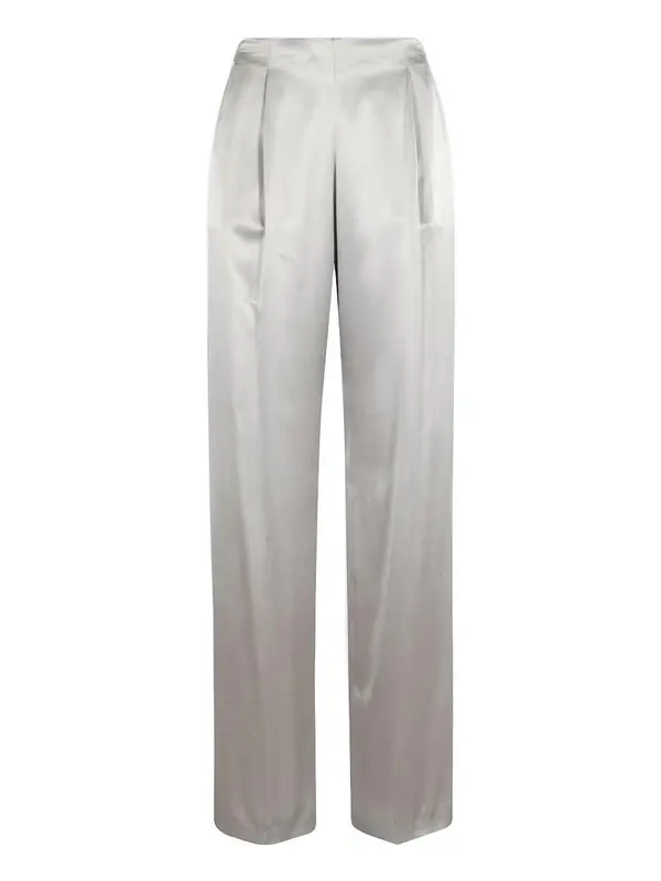 Alberta Ferretti Tailored Wide Leg Trousers - Ice