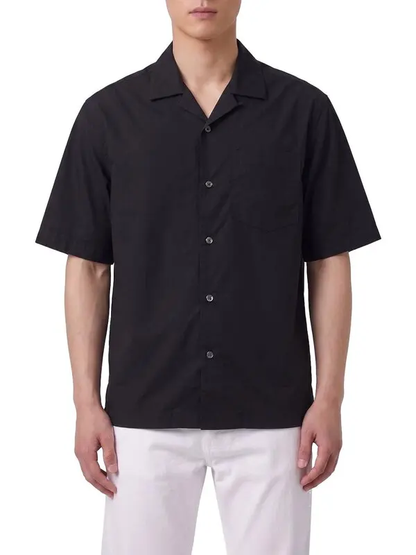 PAOLO PECORA Cotton Shirt - Black
