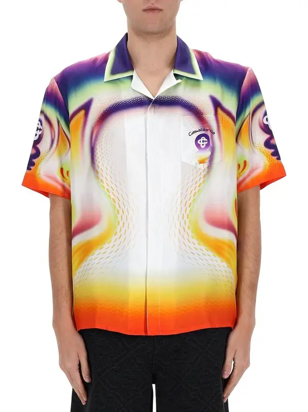 Casablanca Printed Silk Casual Shirt - Fa01