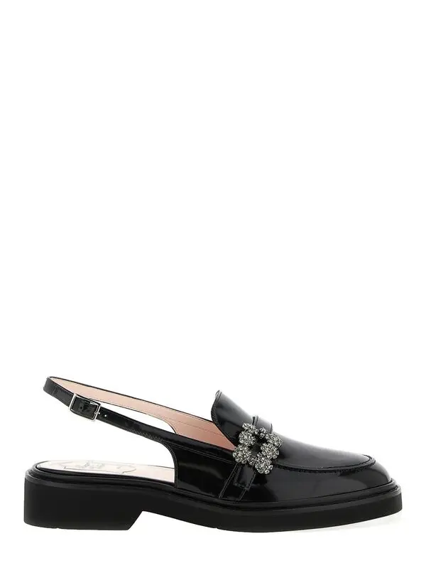 ROGER VIVIER Slingback Loafer - Black
