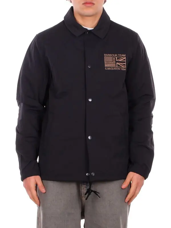 Barbour Cotton Shirt Jacket - Black