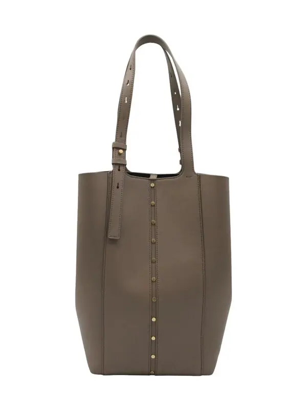 GOLDEN GOOSE Studded Top Handle Bag - Beige