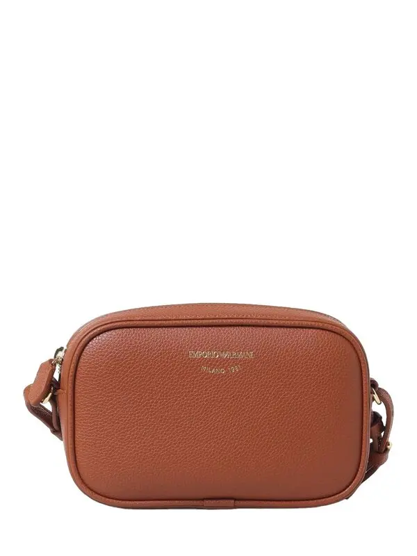 Emporio Armani Leather Camera Bag - Brown