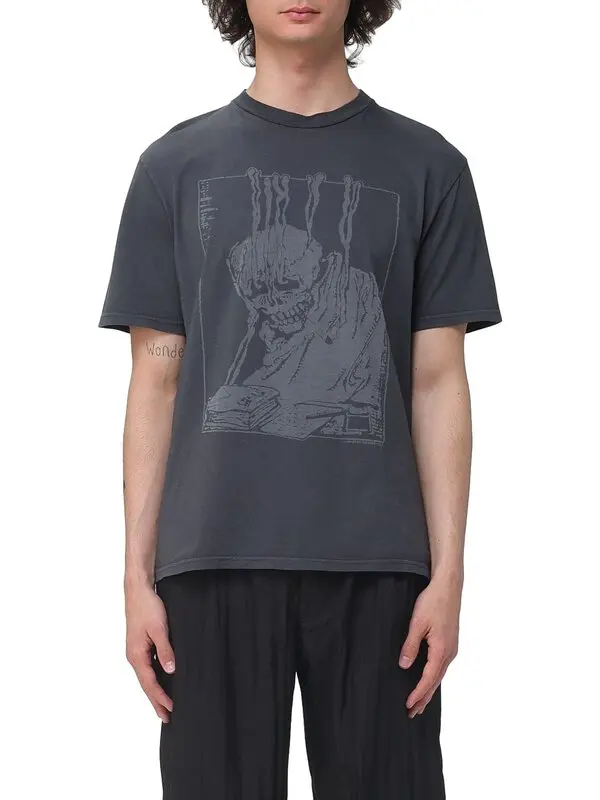 Our Legacy Printed Cotton Crew-neck T-shirt - Grey