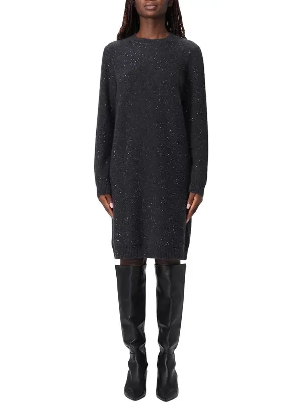 Fabiana Filippi Embellished Sweater Dress - Grey