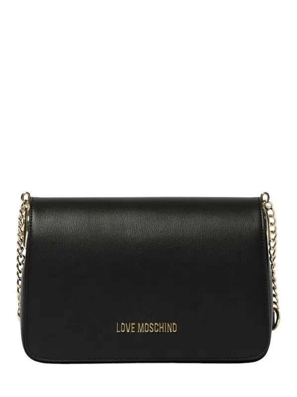 Moschino Shoulder Bag With Chain Strap - Black
