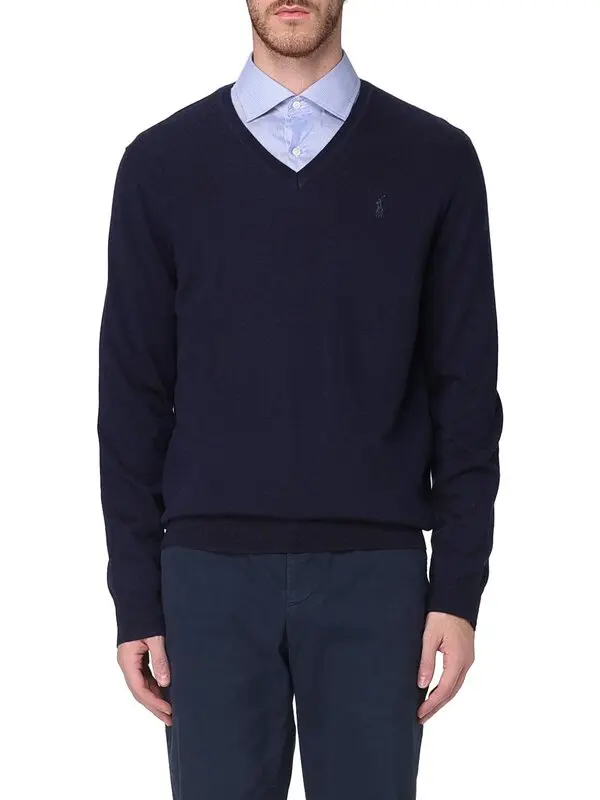Polo Ralph Lauren V-neck Jumper - Navy