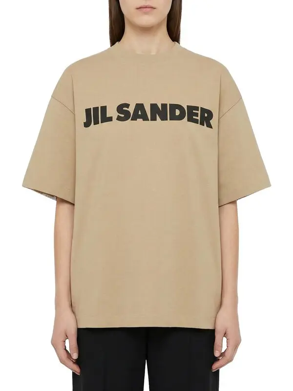 JIL SANDER Logo T-shirt - Beige