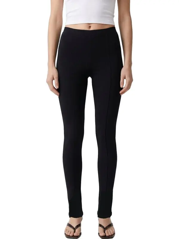 TOTEME Stretch Fabric Leggings - Black