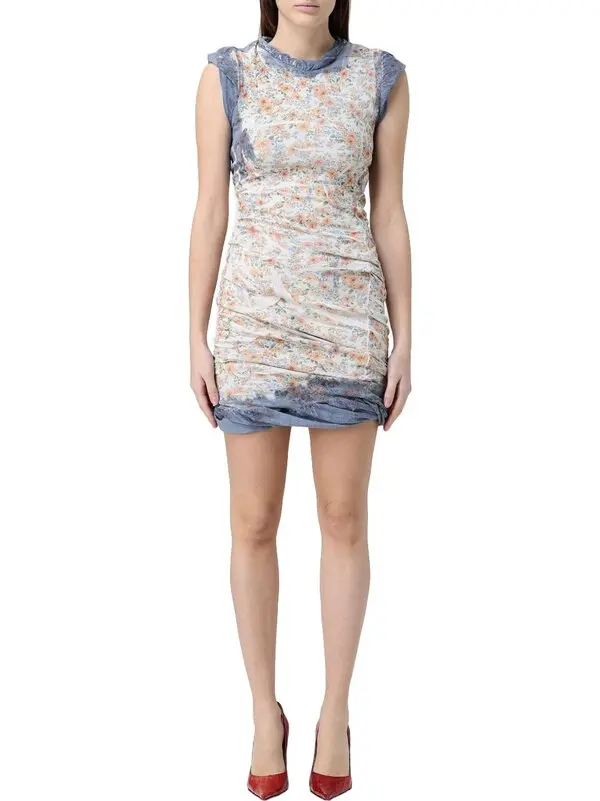 DIESEL® D-ayana Floral Cotton Sheath Dress - Blue