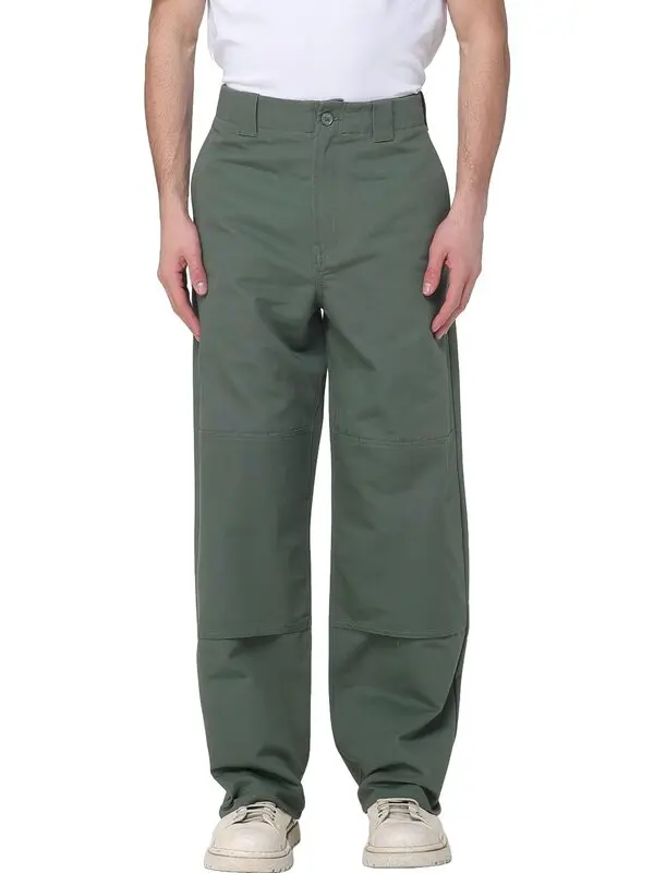 Kenzo Cotton Wide-leg Trousers - Brown