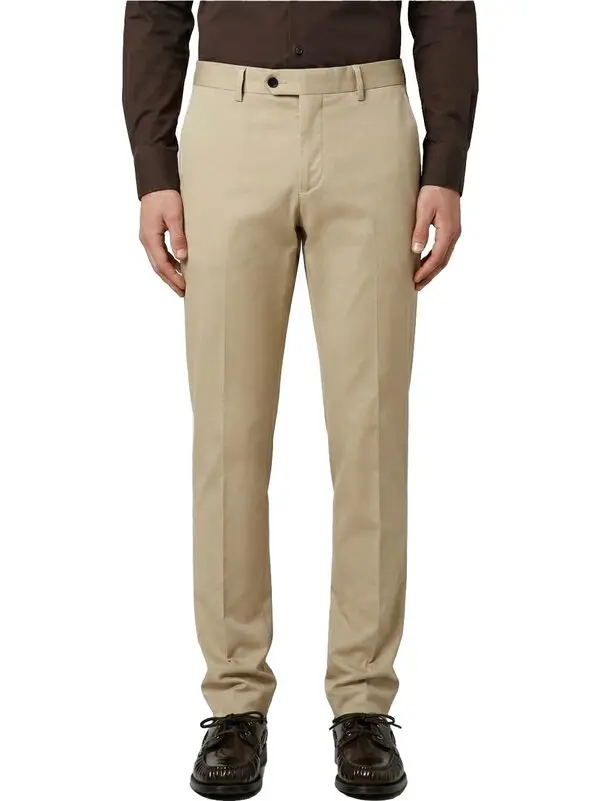 PT TORINO Stretch Cotton Chino Trousers - Beige