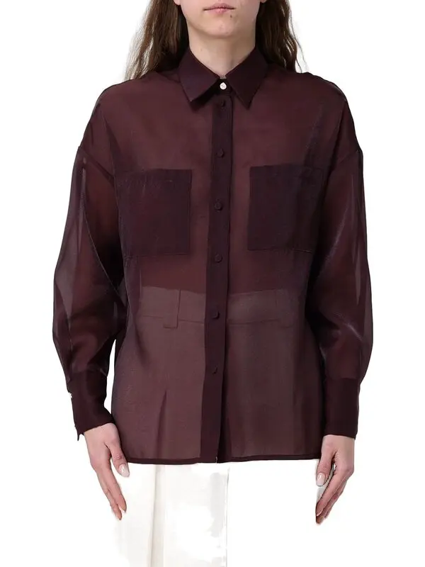 Liu Jo Sheer Chiffon Shirt - Grey