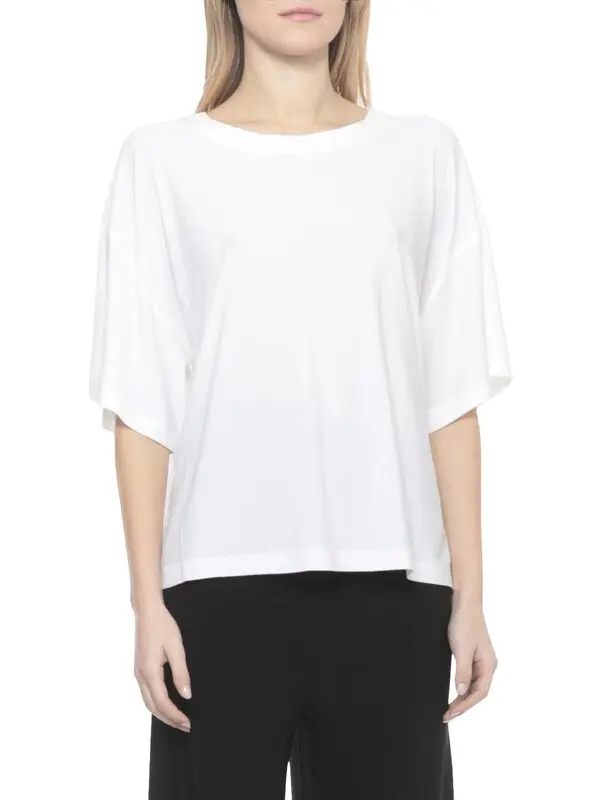 Norma Kamali Basic Polyester T-shirts - White