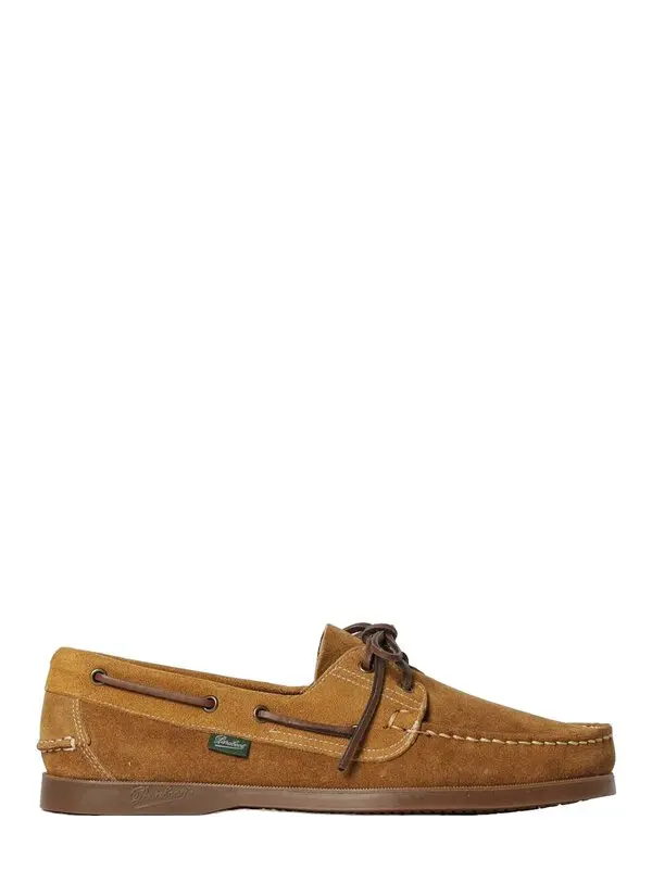 Paraboot Barth Marine Suede Leather Boat Shoes - Brown