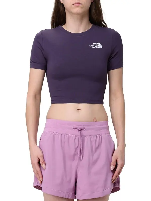 The North Face Cropped Stretch Cotton T-shirt - Violet