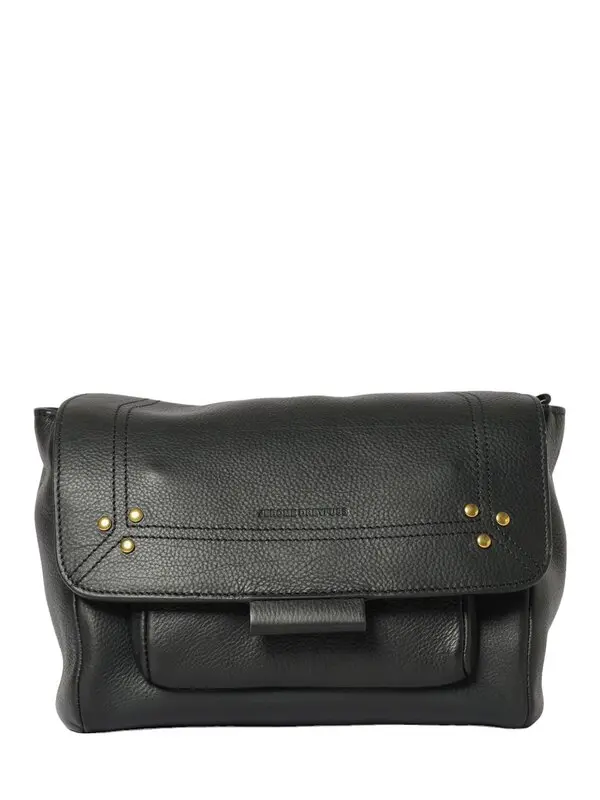 Jérôme Dreyfuss Lulu Mini Hammered Leather Shoulder Bag With Chain Strap - Black