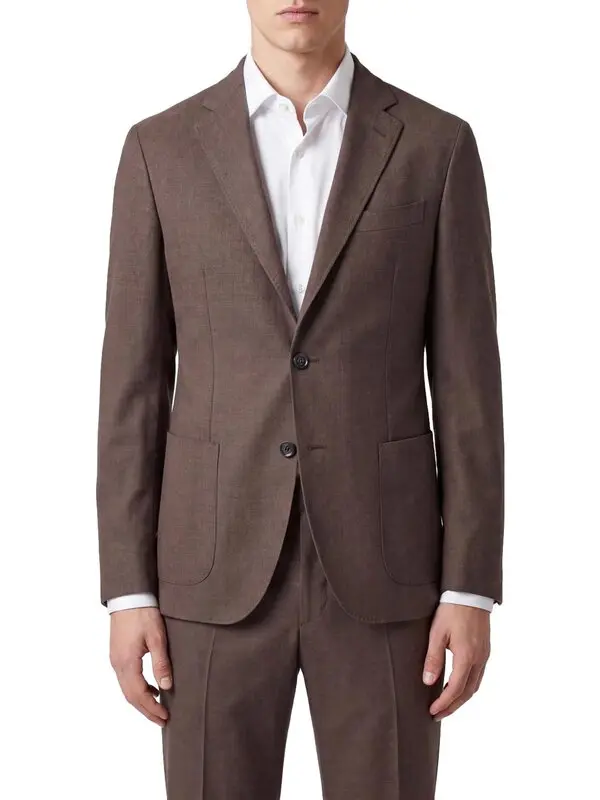 Herno Elegant Single-breasted Linen Blazer With Notch Lapels And Patch Pockets - Beige