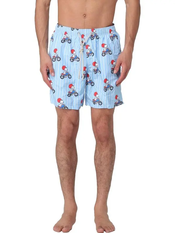MC2 SAINT BARTH Graphic Print Polyester Swim Shorts - Fa01
