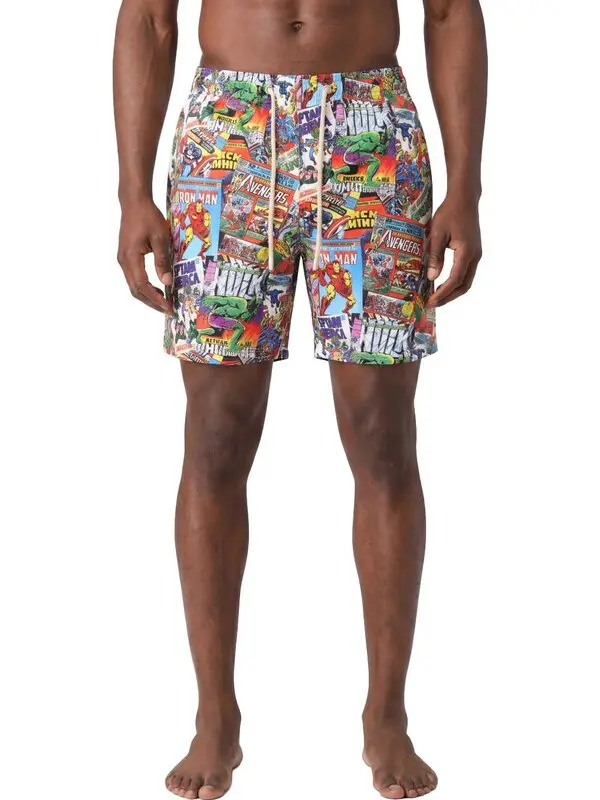MC2 SAINT BARTH Graphic Print Polyester Swim Shorts - Multicolor