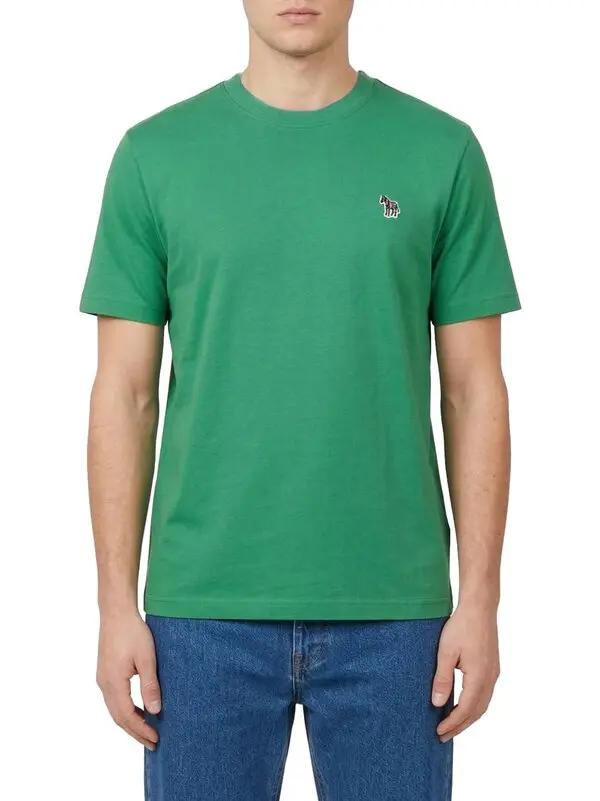 Paul Smith Cotton Crewneck T-shirt With Logo - Green
