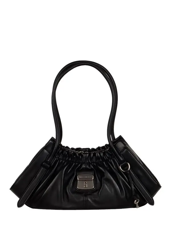 Marc Jacobs Cristina Leather Shoulder Bag - Black