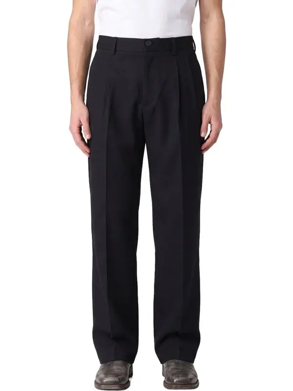 GOLDEN GOOSE Tailored Pure Virgin Wool Trousers - Black
