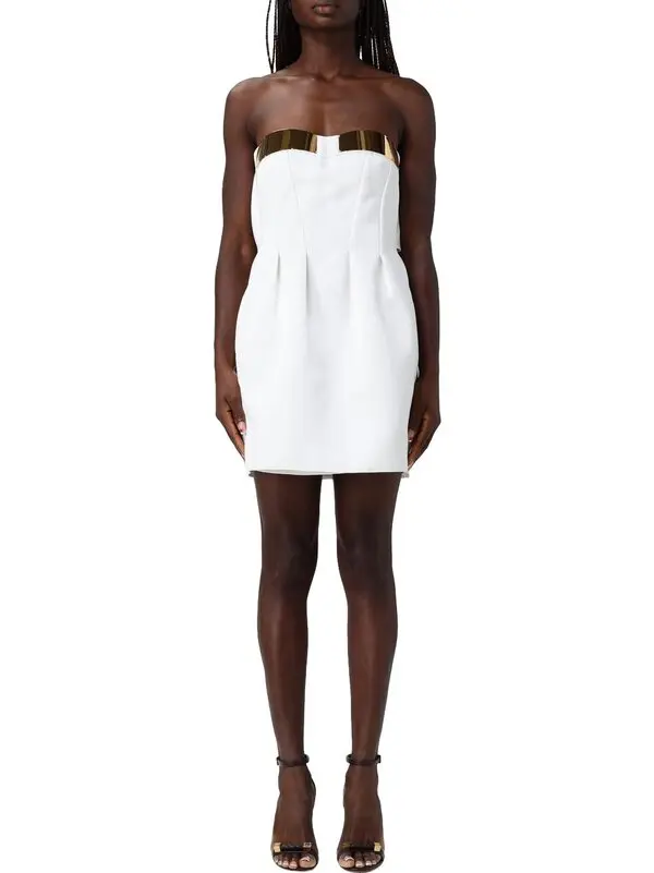 Elisabetta Franchi Crêpe Mini Dress - Ivory