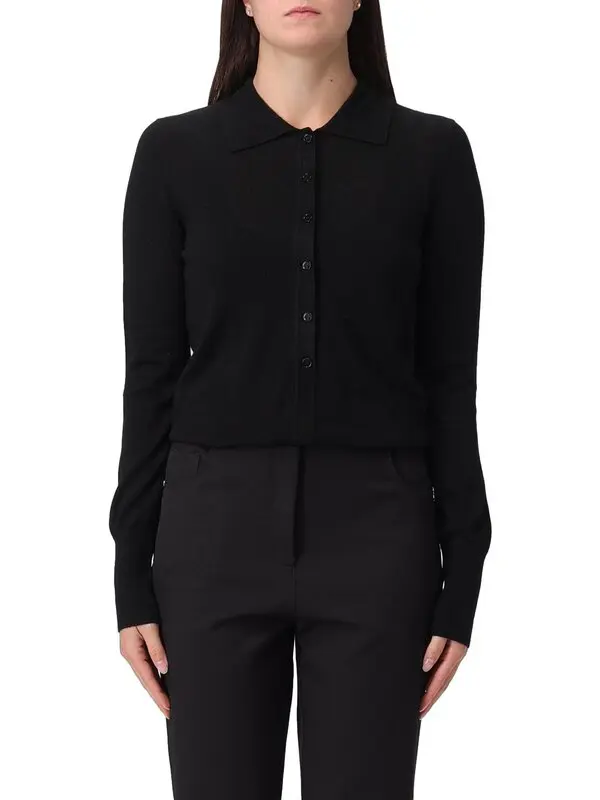 Patrizia Pepe Classic Collar Polo Shirt - Black