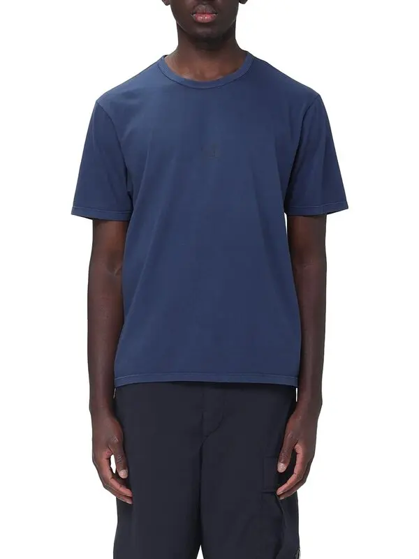C.P. COMPANY Cotton T-shirt With Logo - Navy
