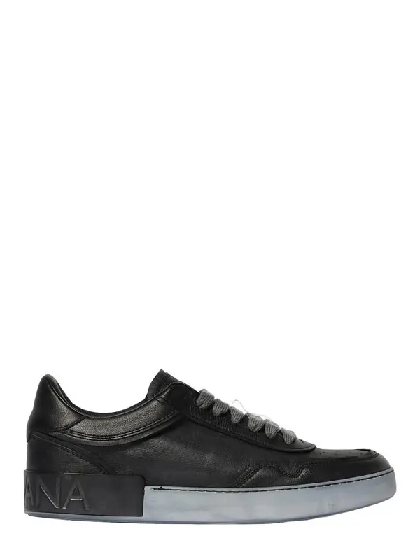 Dolce & Gabbana Lace-up Leather Trainers - Black
