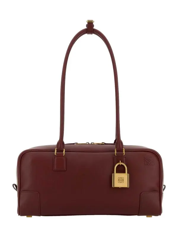 Loewe Amazona Leather Shoulder Bag - Red