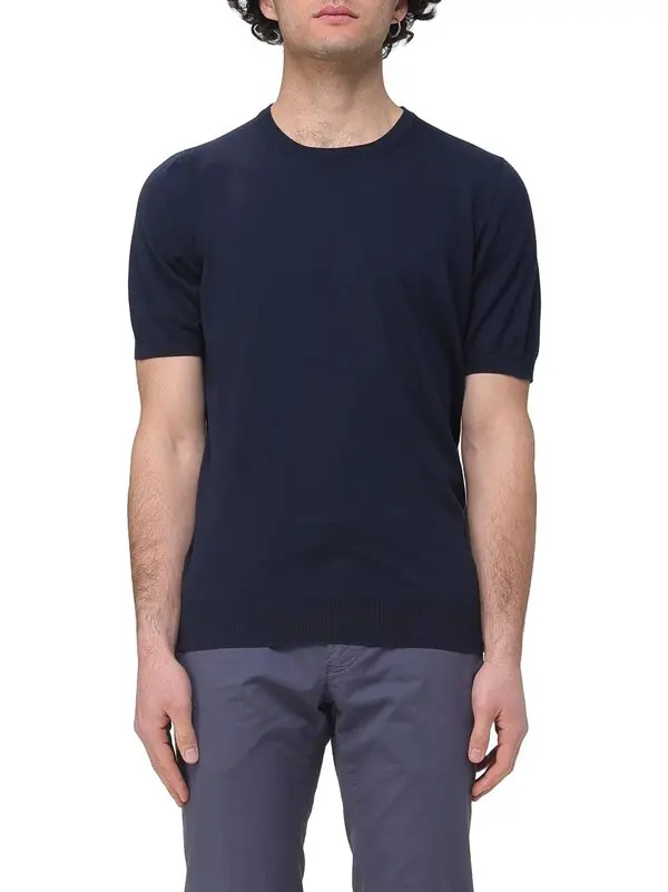 FAY Cotton Crewneck Pullover - Blue