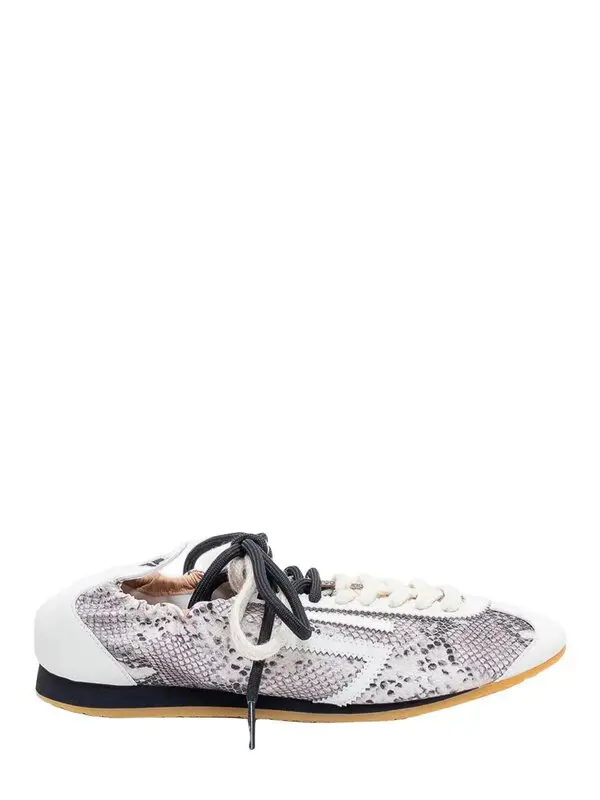 PURAAI Python Print Vegan Leather Sneakers - Multicolor