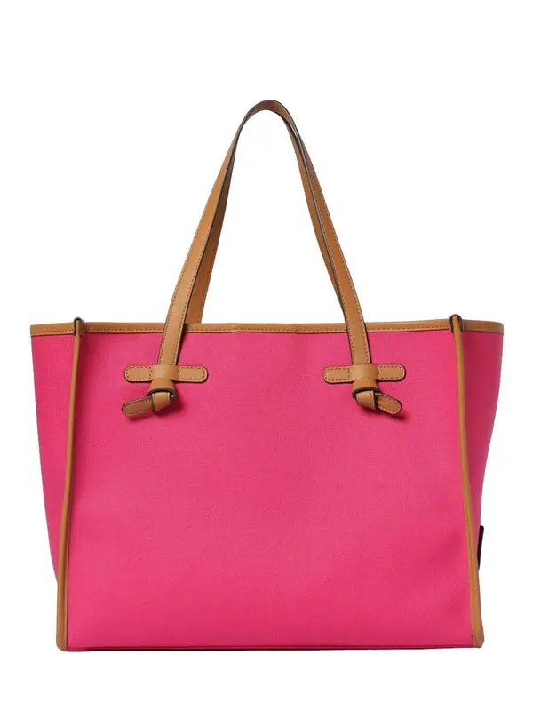 GIANNI CHIARINI Tote Bag With Leather Trim - Fuchsia