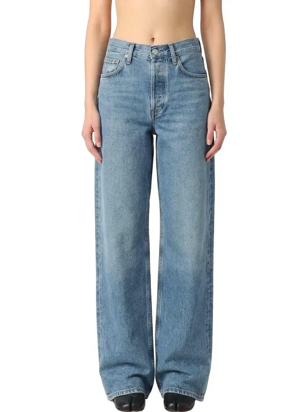 AGOLDE Wide-leg Jeans In Solid Colour - Denim