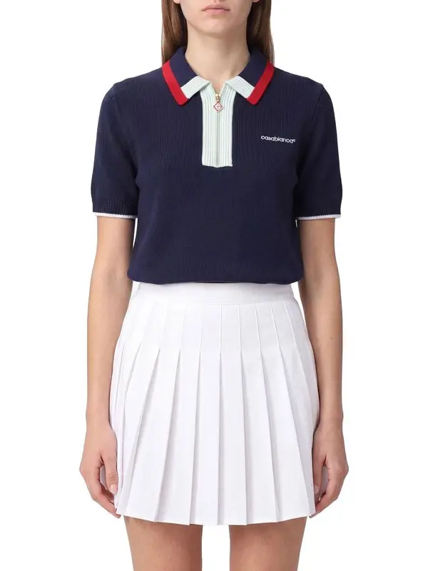 Casablanca Knit Polo Shirt - Blue