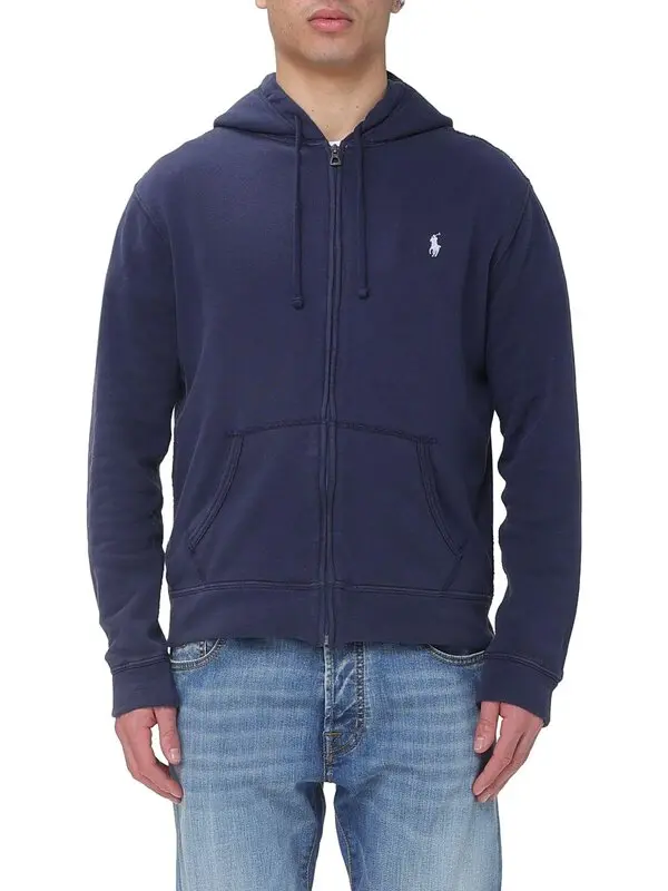 Polo Ralph Lauren Cotton Zip-up Hoodie - Navy