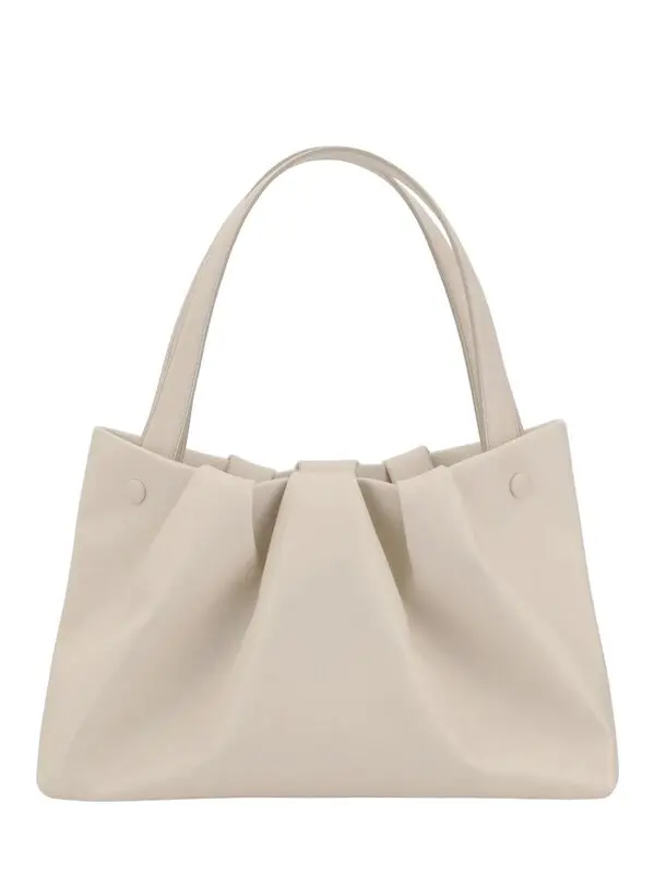 THEMOIRE Textured Top Handle Bag - Blush Pink